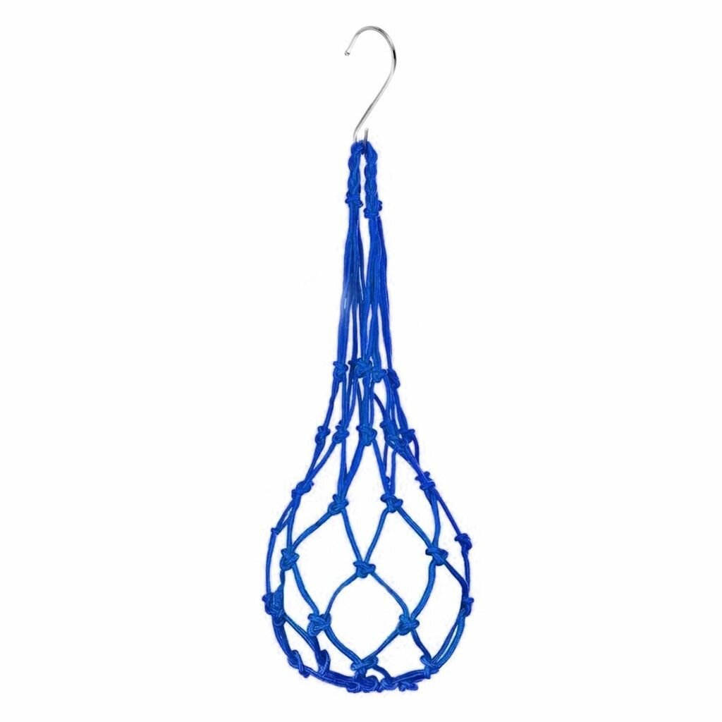 Кормушка для животных, Подвесная сетка для кормления попугаев - синяя - 45 г