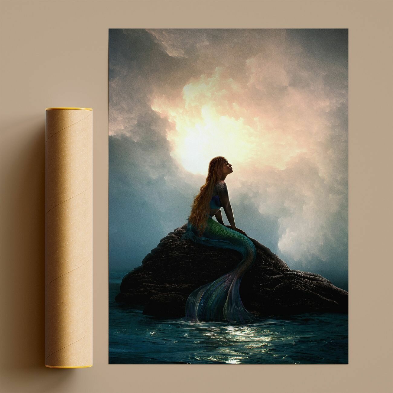 Постер Ариэль 30х40 см без рамы/ Ariel, Русалочка/ Плакат для интерьера, в подарок