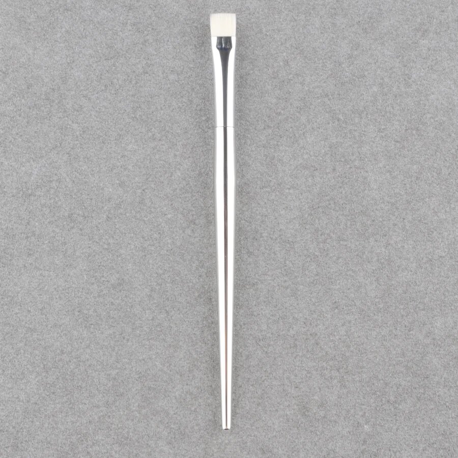 Цельные плоские кисти для макияжа бровей, кисть для макияжа глаз, косметическая красота, синтетические волосы, пластиковая ручка