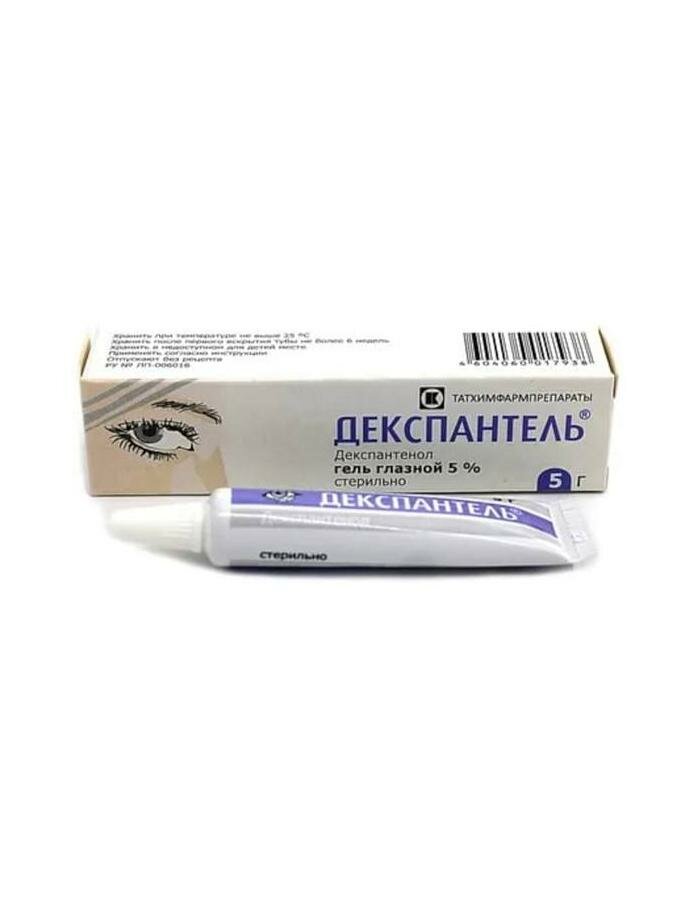 Декспантель гель глазн 5 % туба 5 г х1