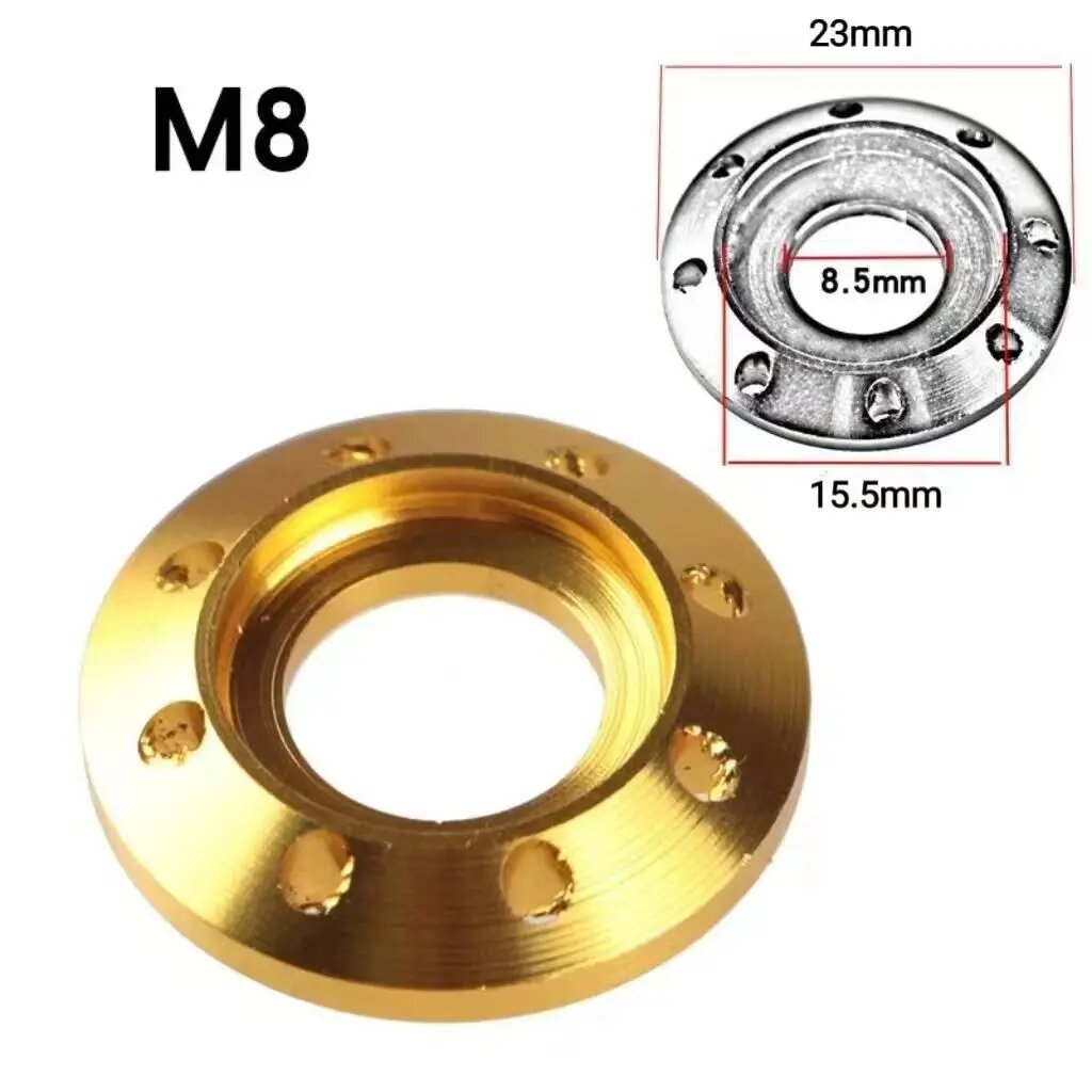 Цветной винтовой крышки из алюминиевого сплава, усиленная нескользящая модификация M8 Gold