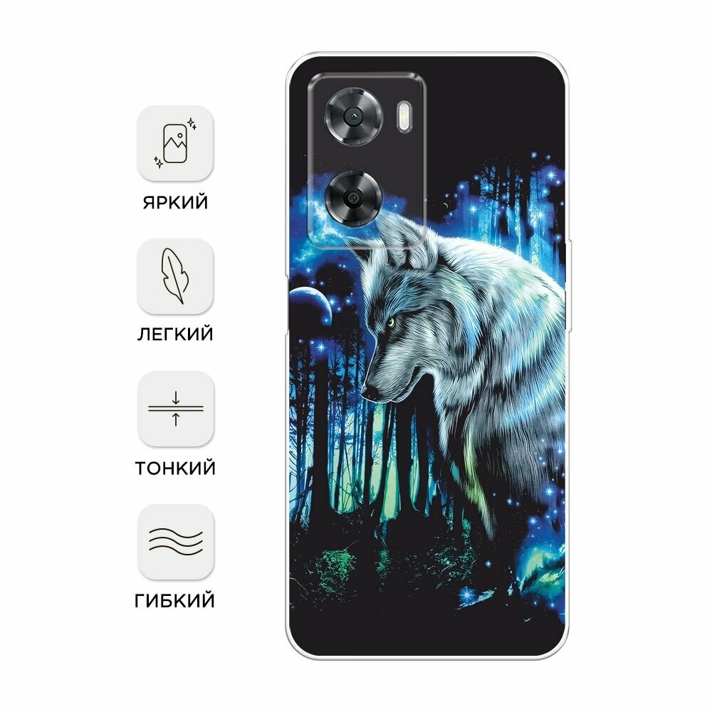 Чехол на Oppo A57 4G/A77 4G/A77s 4G/A57s / Оппо А57 4G с принтом "Сказочный волк" — фото 1