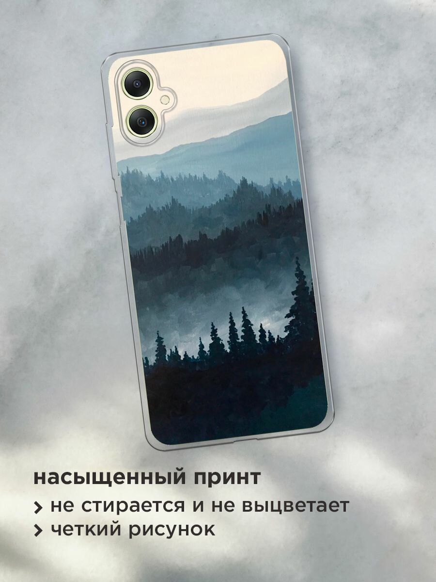 Чехол на Samsung Galaxy A06 / Самсунг Галакси А06 с принтом "Туманные горы" — фото 1