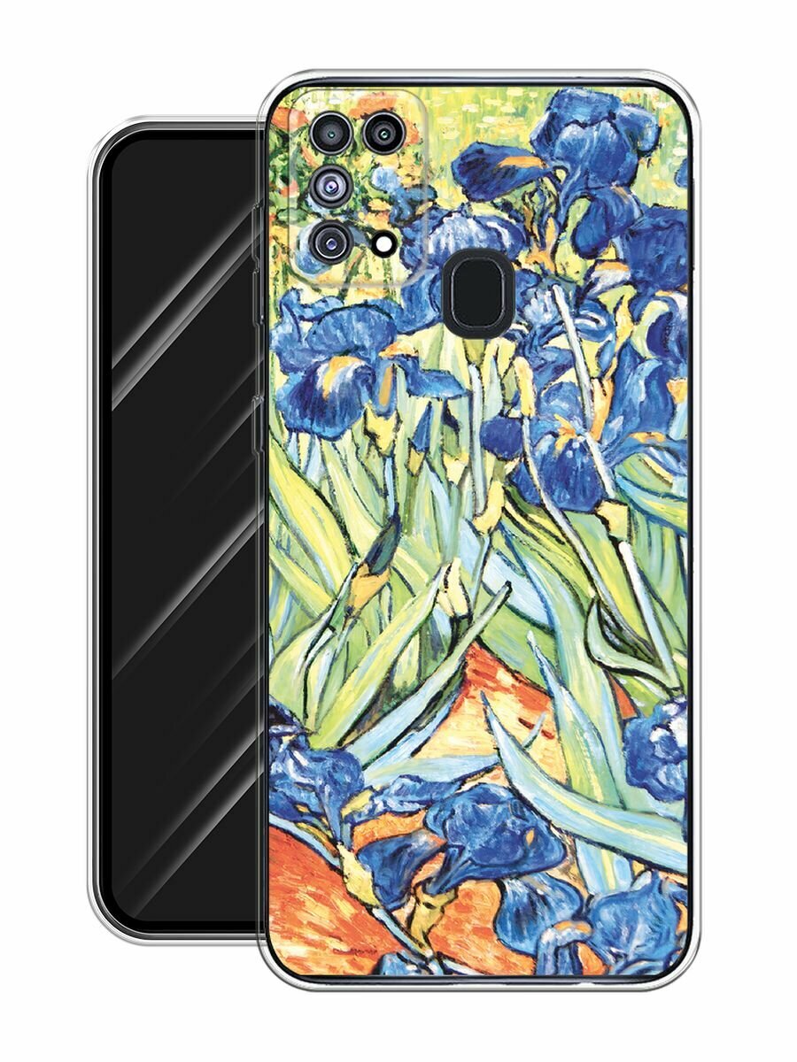 Чехол на Samsung Galaxy M31 / Самсунг Галакси М31 с принтом "Ирисы Ван Гог" — фото 1