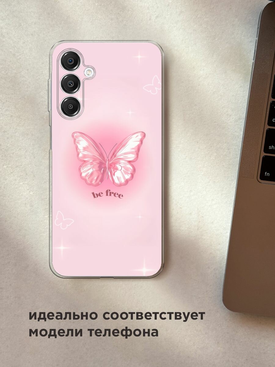 Чехол на Samsung Galaxy A16 / Самсунг А16 с принтом "Be free butterfly 1" — фото 1
