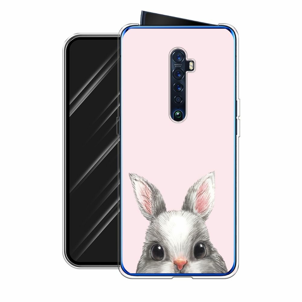 Чехол на Oppo Reno 2 / Оппо Рено 2 с принтом "Карандашный кролик 1 - 8 марта" — фото 1