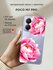 Чехол на Poco M7 Pro / Поко М7 Про с принтом "Open peonies", прозрачный