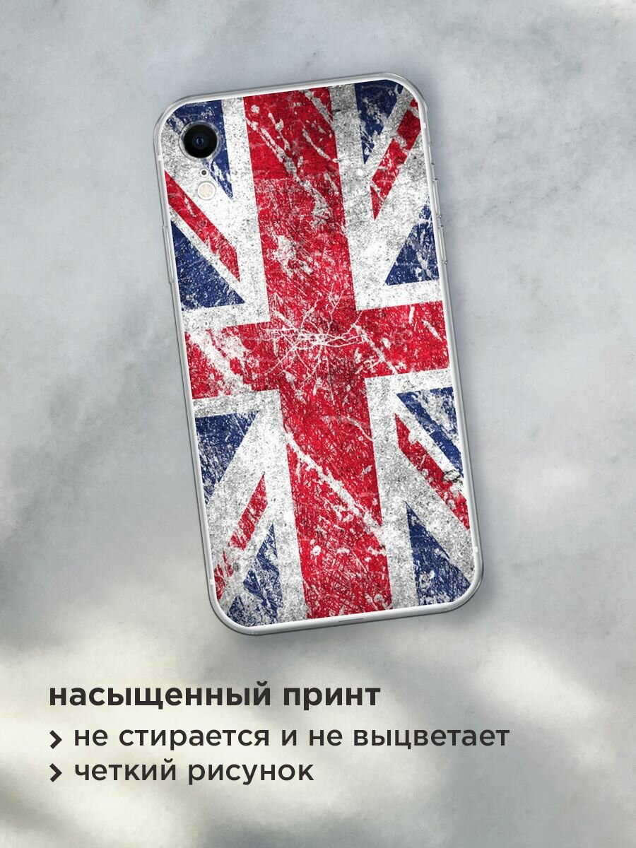 Чехол на Apple iPhone XR / Айфон XR с принтом "Флаг британский" — фото 1