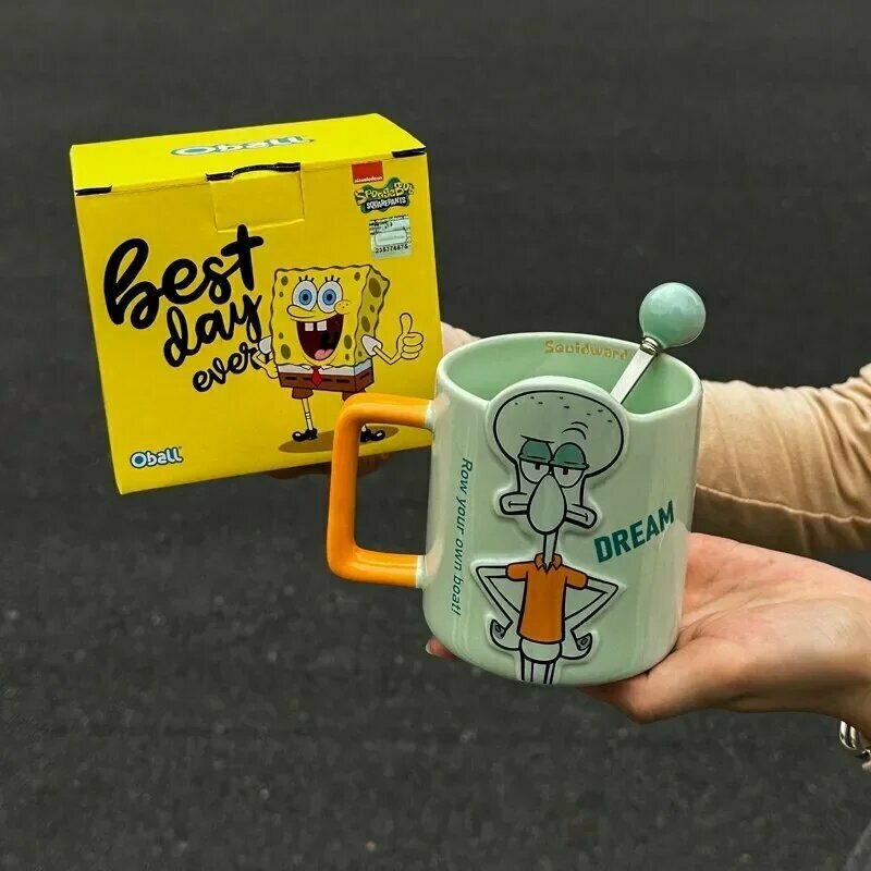 Кружка "SpongeBob SquarePants", керамика, для девочек и мальчиков, от 3 лет