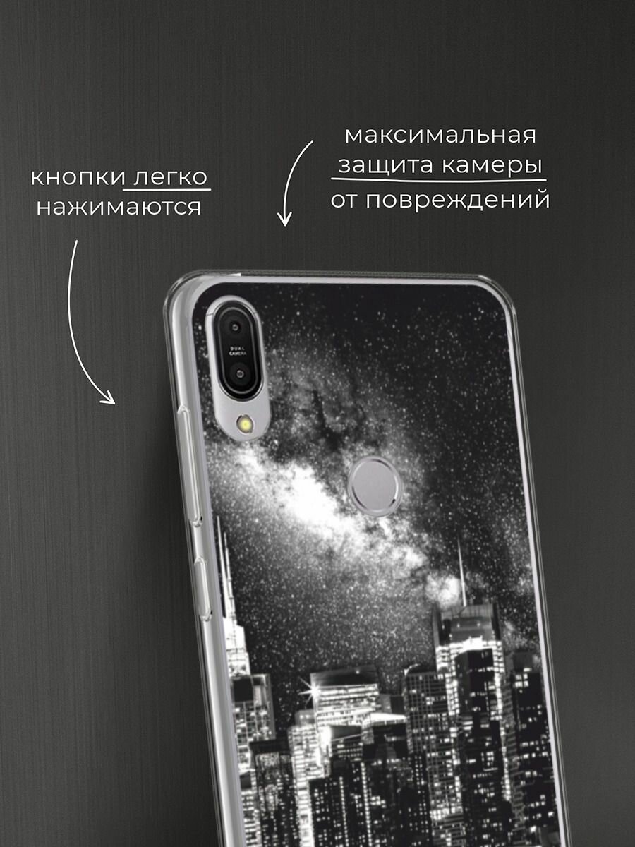 Чехол на Asus ZenFone Max Pro ZB602KL / Асус Зенфон Макс Про ZB602KL с принтом "Ночной Нью-Йорк" — фото 1