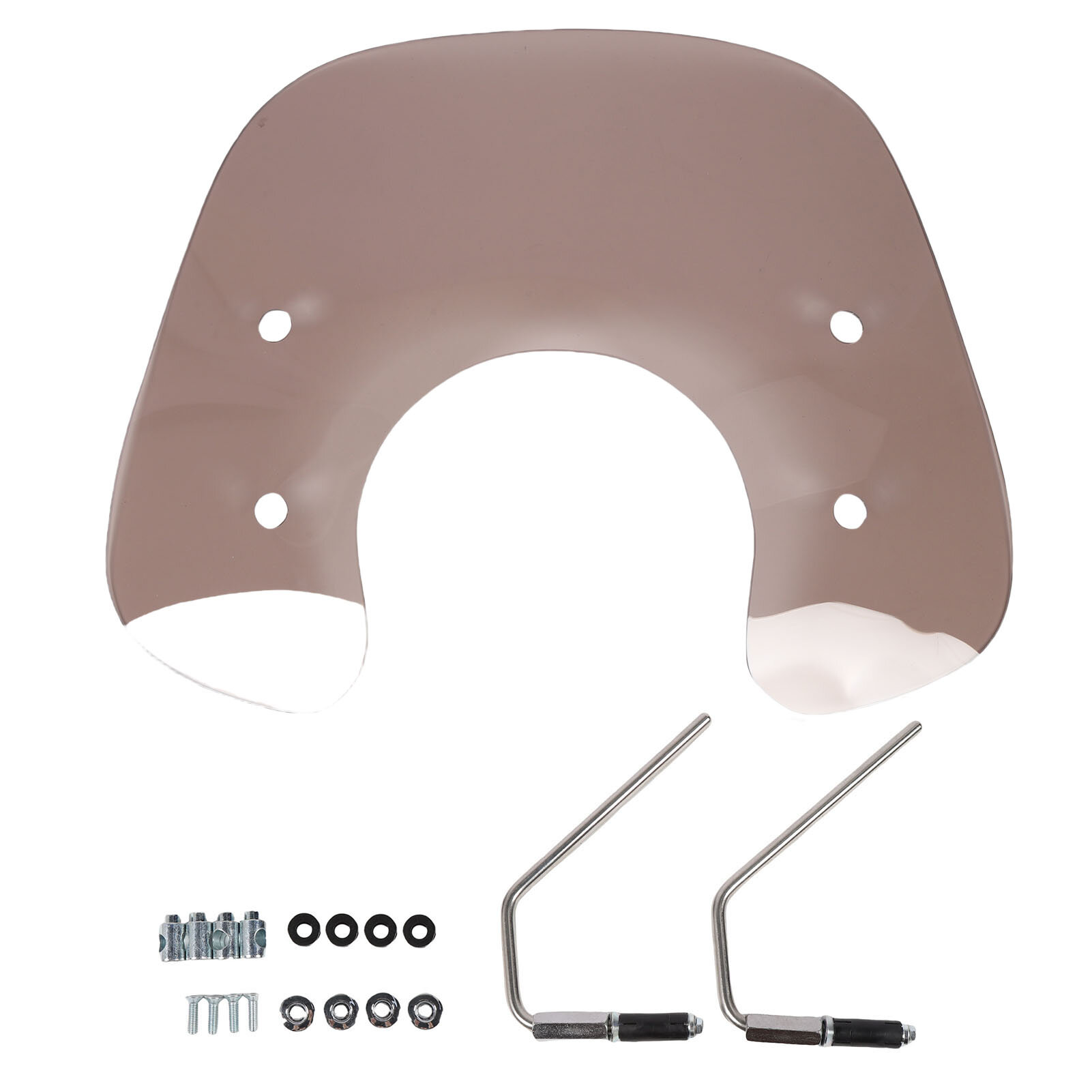 Акриловое ветровое стекло для мотоцикла из углеродистой стали, уменьшающее поток воздуха, для скутера Primavera 50 125 150, коричневого цвета.
