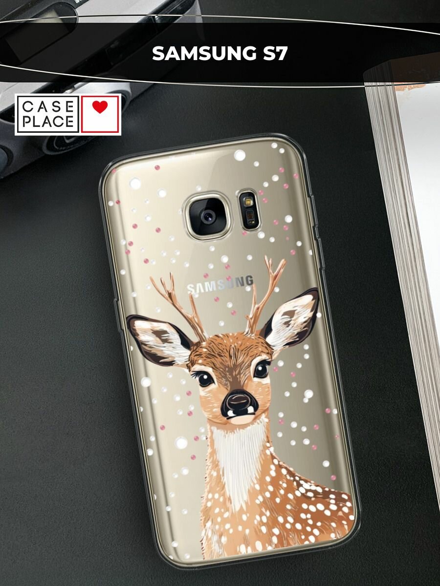 Чехол на Samsung Galaxy S7 / Самсунг Галакси С 7 с принтом "Гордый олень 3"