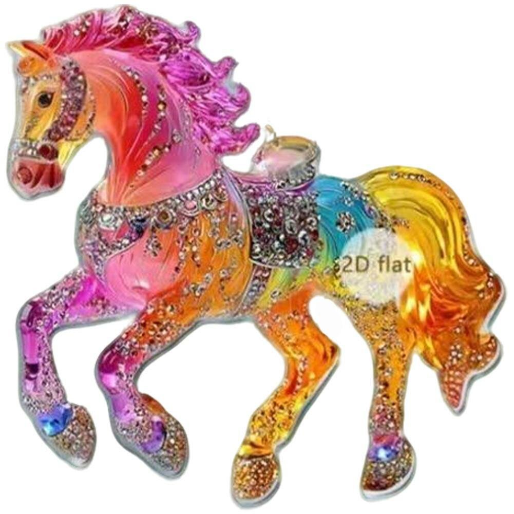 Елочные украшения Лошадь, Лошадка-качалка разноцветный 1 шт.