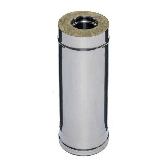 Дымоход утеплённый «Феррум», 430/0.5 мм, оцинкованный d=150/210, L=0.5 м, по воде