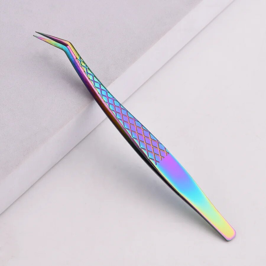 Пинцет для наращивания ресниц Sivote, Color titanium C