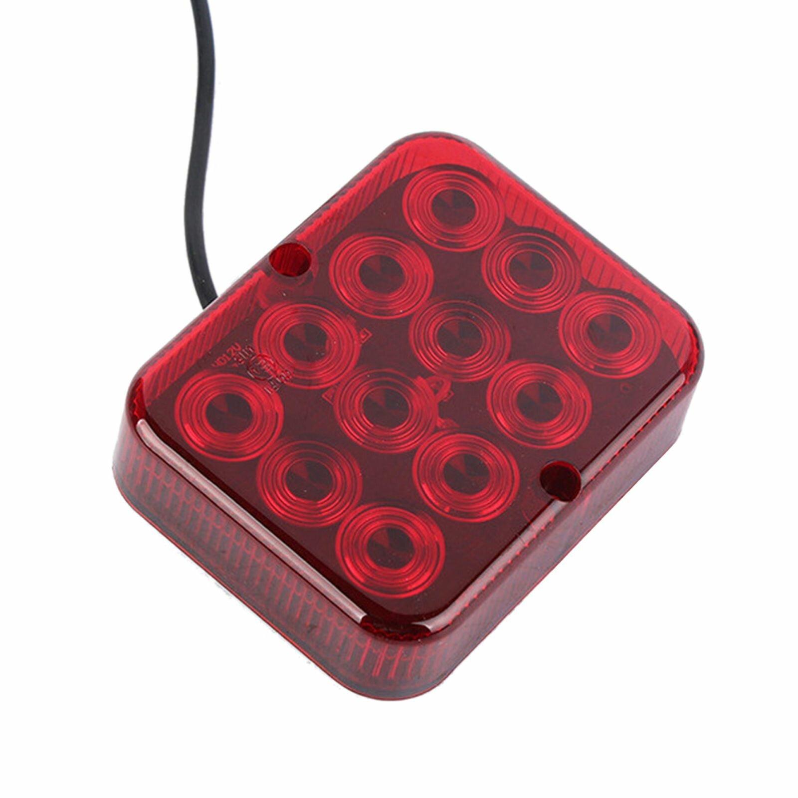 Сигнальный светодиодный фонарь 12 LED для прицепа, пикапа и грузовика — водонепроницаемый, виброустойчивый, 12V-24V, стробоскоп