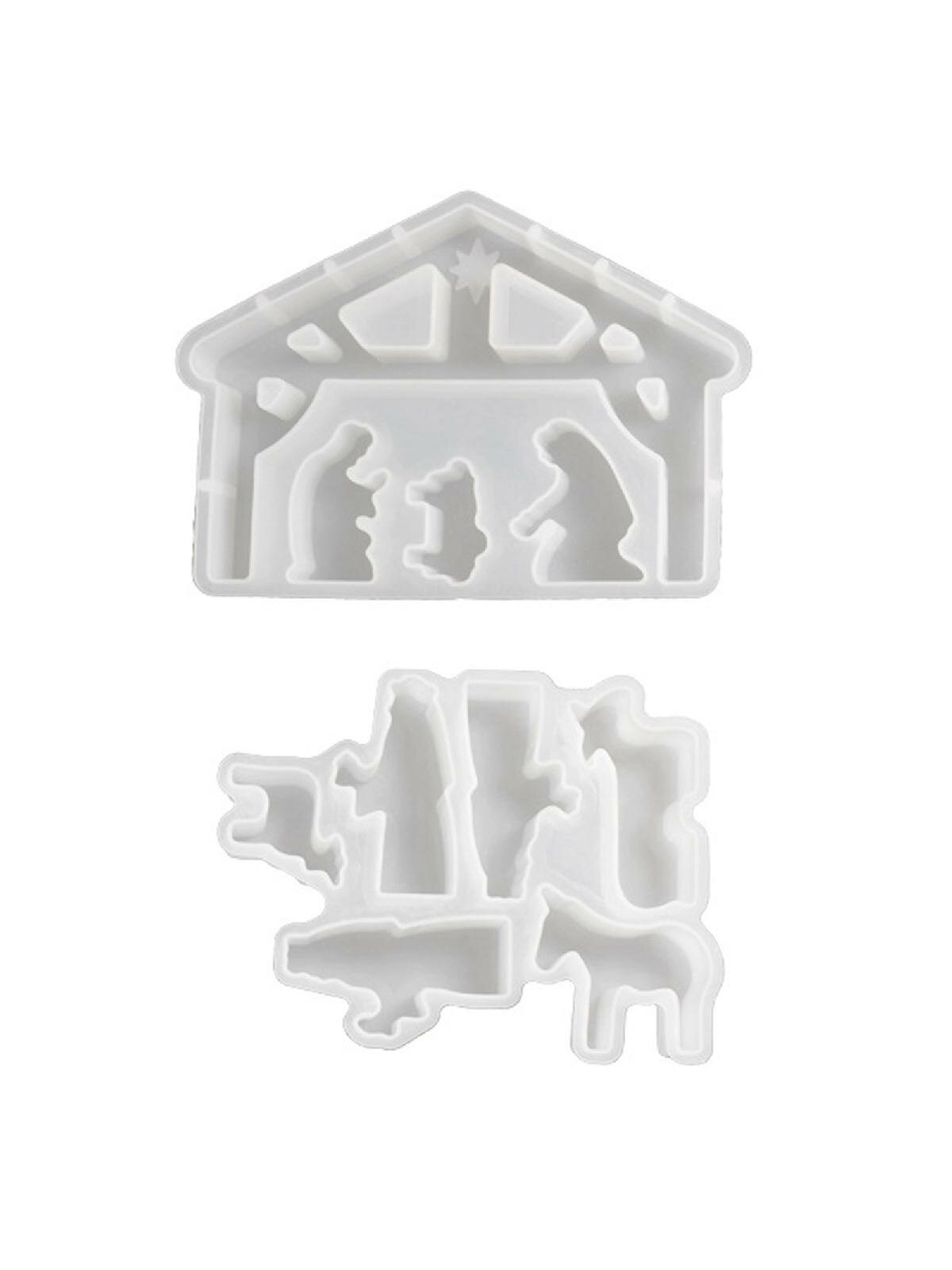 Набор из 2 частей, гипсовая форма для украшения молитв и богослужений