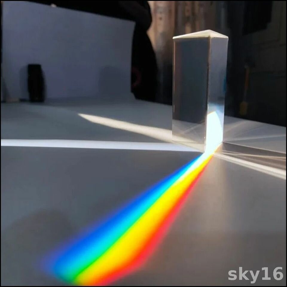 Треугольная призма для фотосъемки 30*30*100 мм, радужный хрустальный стеклянный фильтр с эффектами для студийной съемки, дисперсия