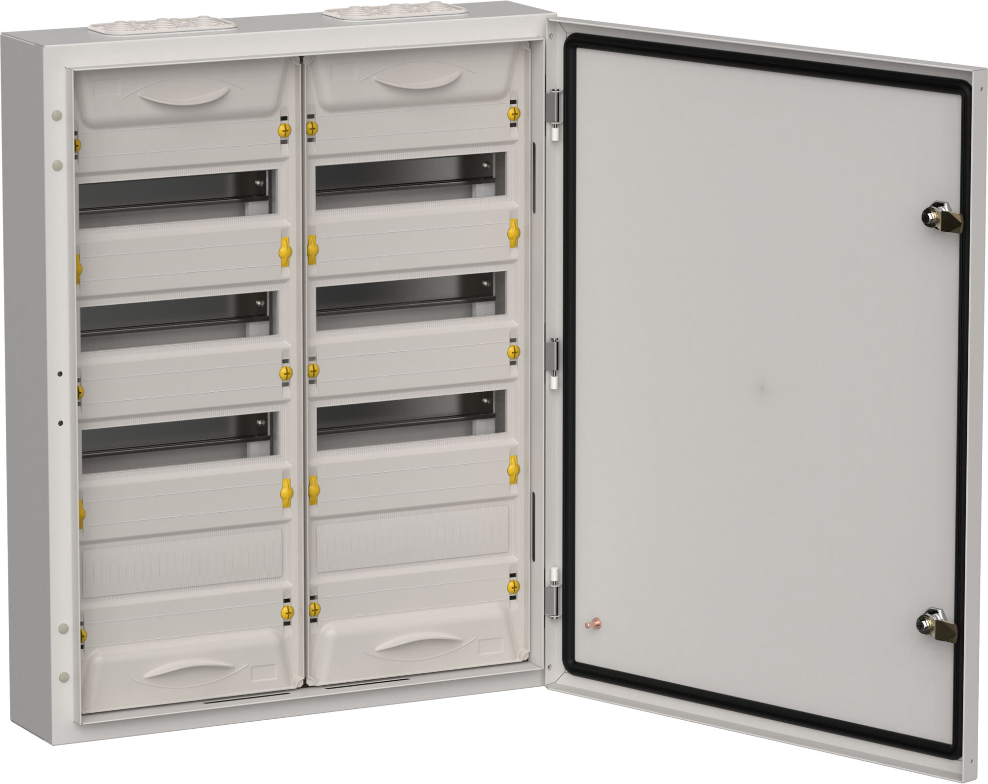 TITAN 5 Корпус металлический ЩРн-96 (2х48) 710х570х140 IP54 сер IEK TI5-50-N-2X048-54-7035