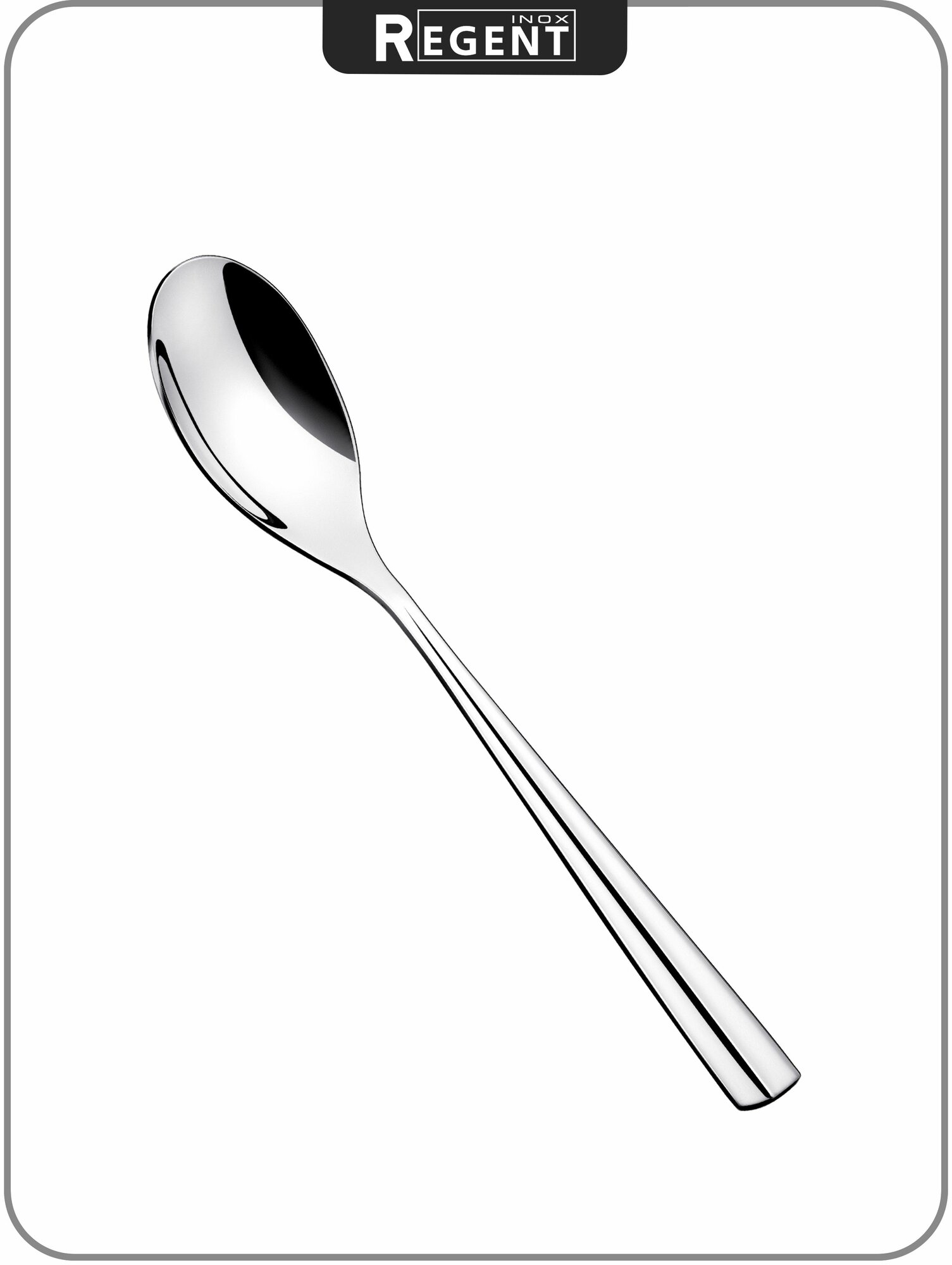 Ложка столовая 1 шт Regent Inox VIVALDI нержавеющая сталь толщина 3 мм