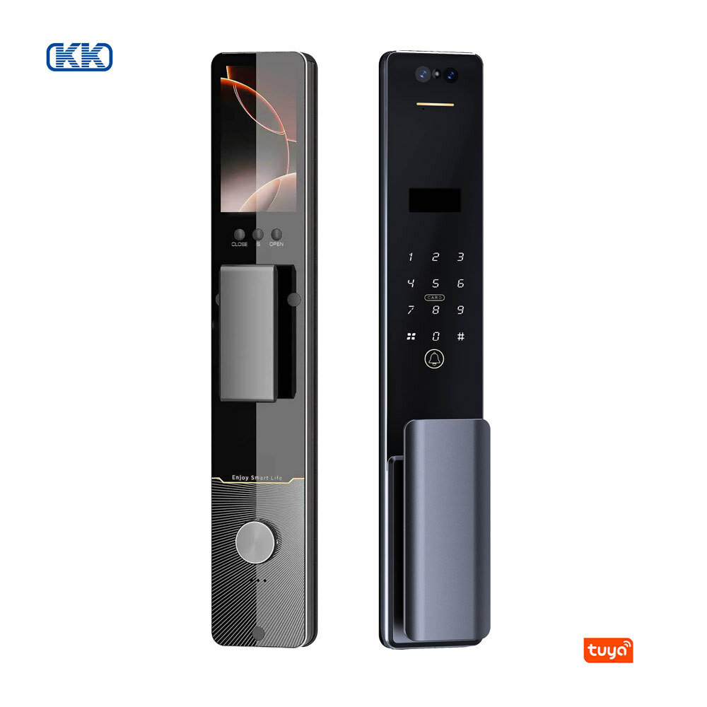 20263D Умный дверной замок с распознаванием лица, замок с венами ладони, умный замок Tuya, полностью автоматический замок с паролем, кросс-граничный замок с отпечатком пальца KK
