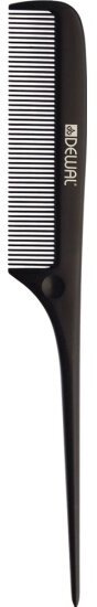 Расческа рабочая Dewal Professional DEWAL MAGNESIUM с пластиковым хвостиком, черная 22,5 см