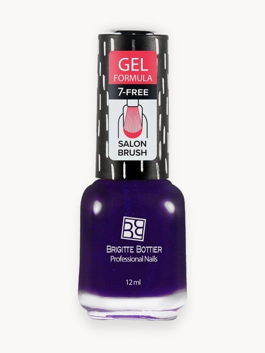 Brigitte Bottier лак для ногтей GEL FORMULA №37 Фиолетовый, 12мл