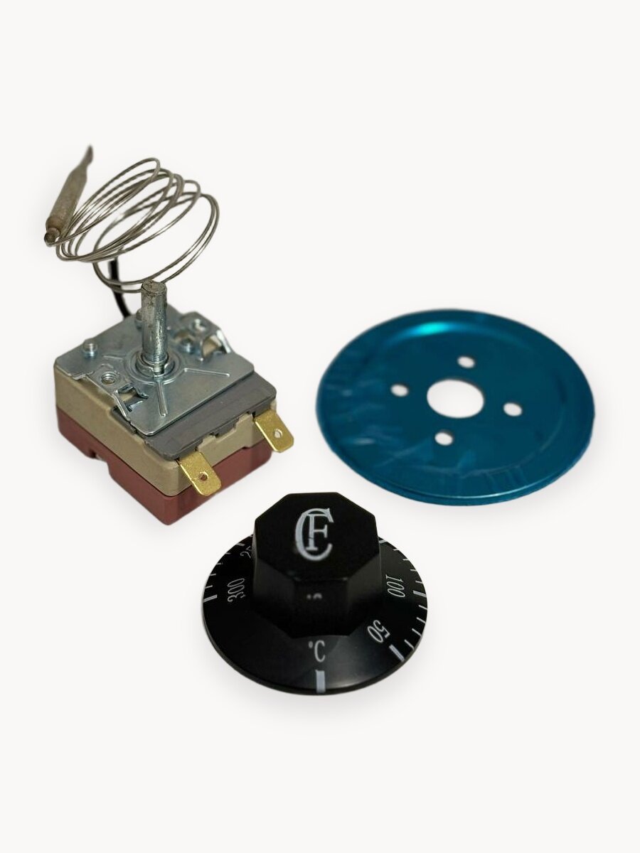 Термостат капиллярный водонагревателя, бойлера, универсальный WJA-300 С от +50 до +300 градусов, 16A/250 В