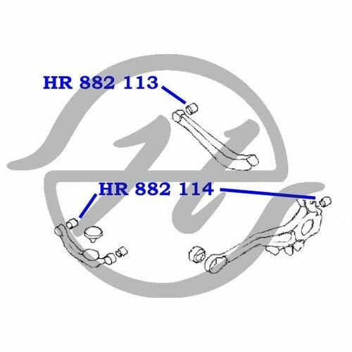 Сайлентблок поперечного рычага задней подвески, внутренний Hanse HR882113