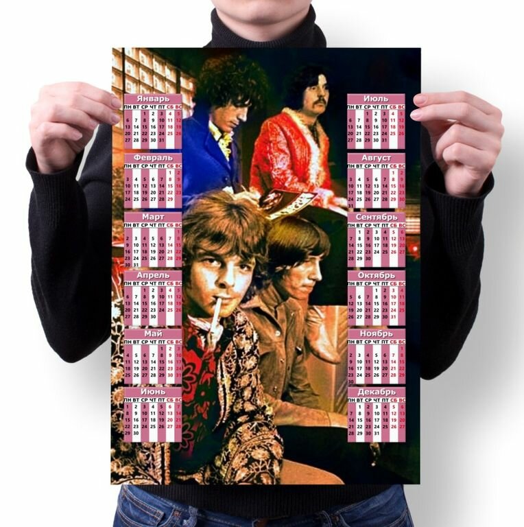 Календарь настенный Pink Floyd, Пинк Флойд №18, А3
