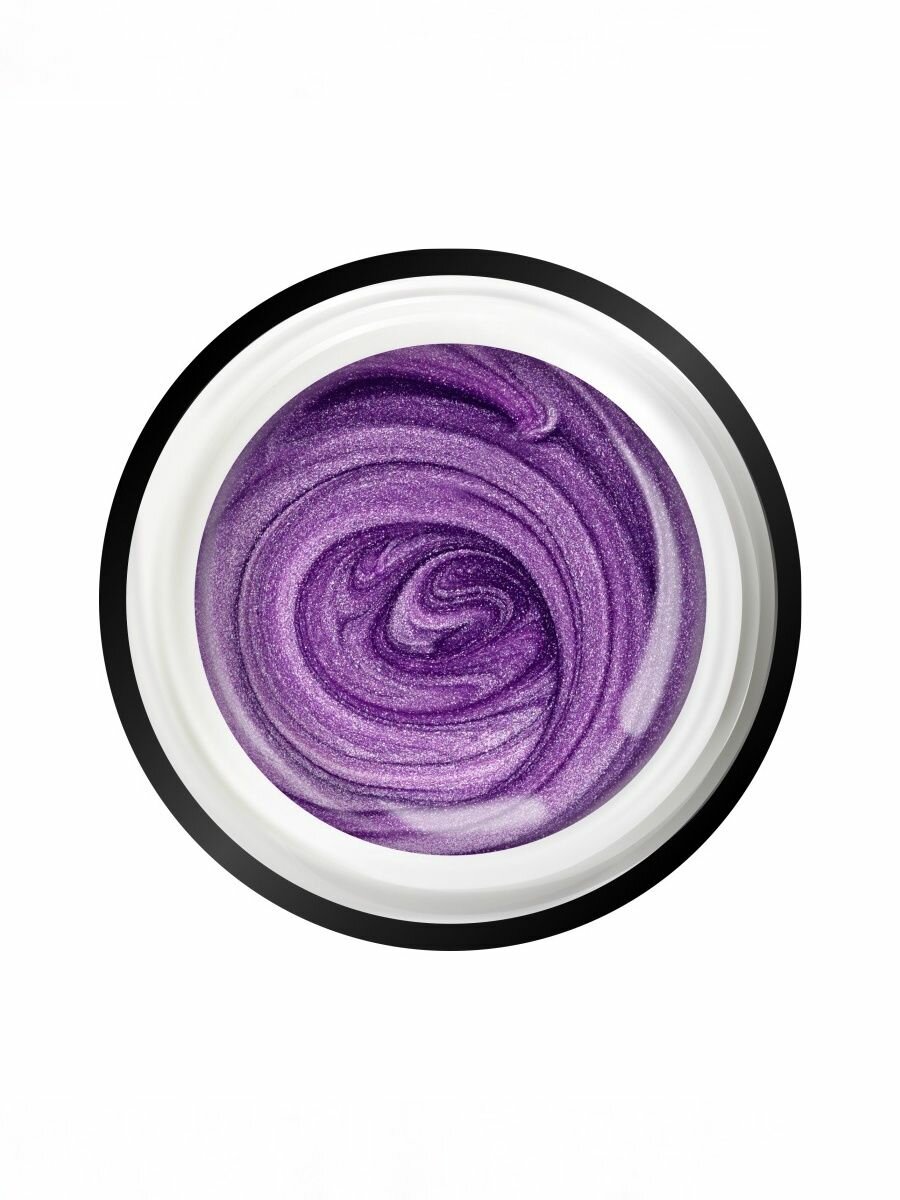 Nail Club Гель-краска с шиммером и с липким слоем GO-112 Lilac Lace