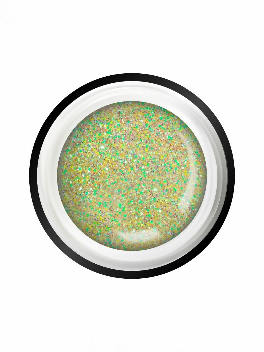 Nail Club Гель-краска с блёстками и глиттером GML-23 Mercury, 5 мл.