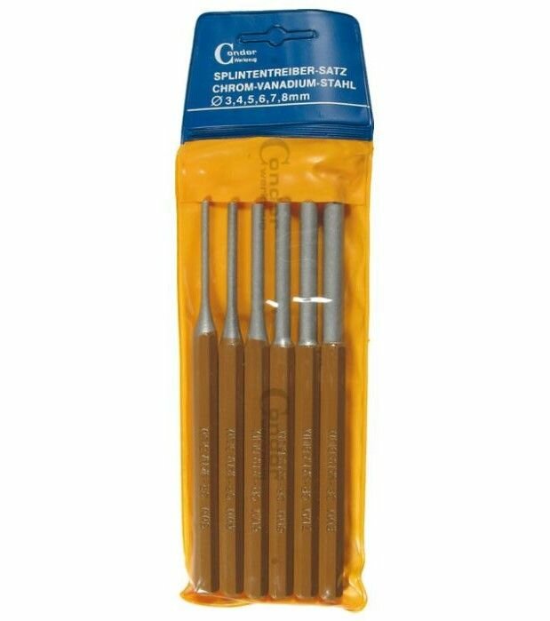 Набор выколоток 3-8мм длиной 150мм 6 предметов арт.659 Condor Werkzeug (Германия)