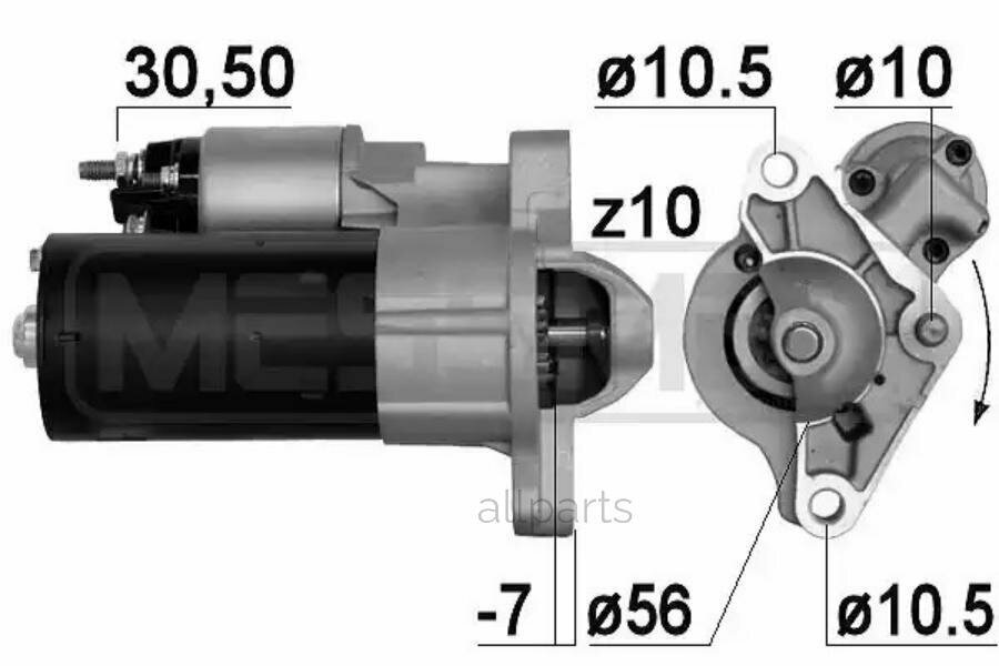ERA 220885 Стартер VOLVO 3.2/T6 1.4кВт.