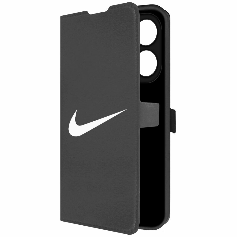 Чехол-книжка Krutoff Eco Book для TECNO Spark 20 Pro Nike (Найк) (черный)