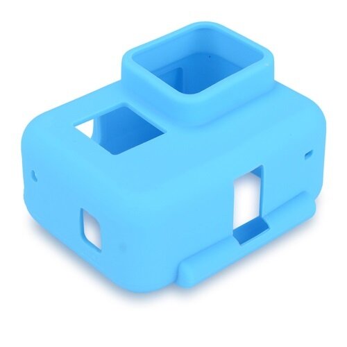 Силиконовый чехол для камеры GoPro 5 в рамке (синий)