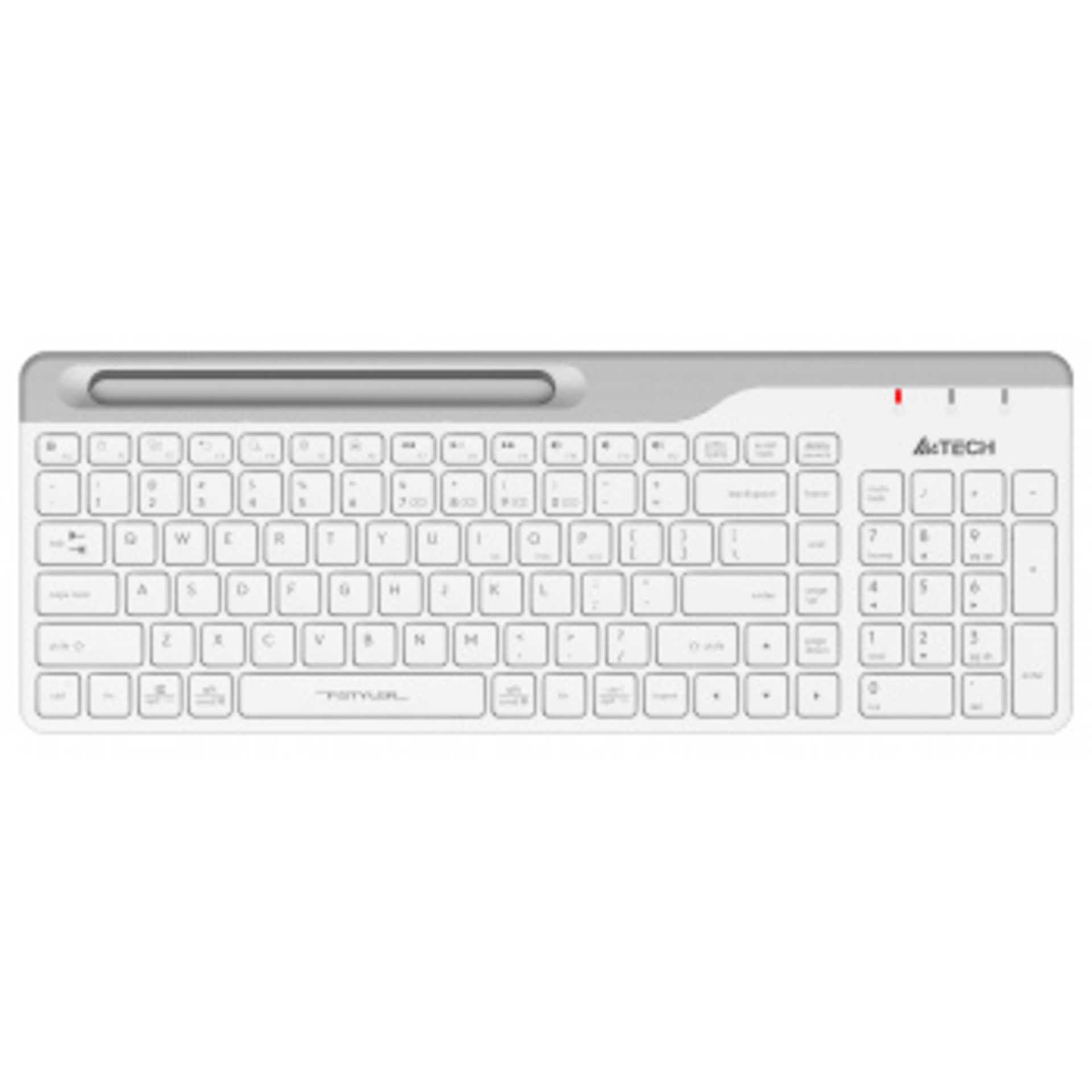 Клавиатура A4Tech Fstyler FBK25 белый/серый USB беспроводная BT/Radio slim Multimedia .