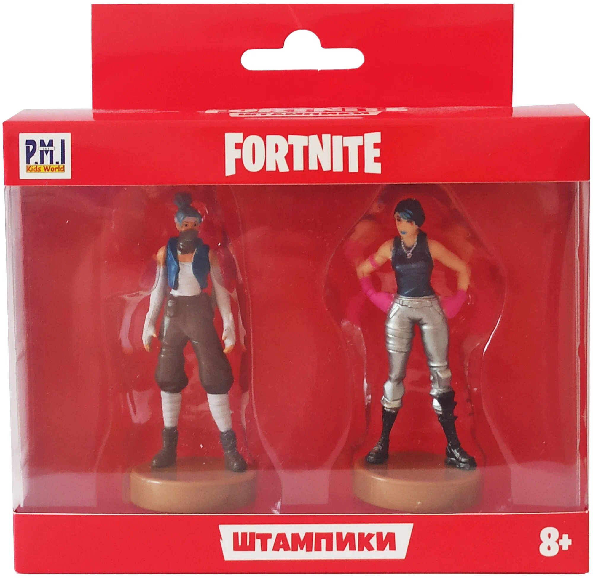Штампик фигурка Fortnite 2шт 7,5см (2 серия) / Штампики Фортнайт в коробке по 2шт (5215) / Куно и Искраментный специалист