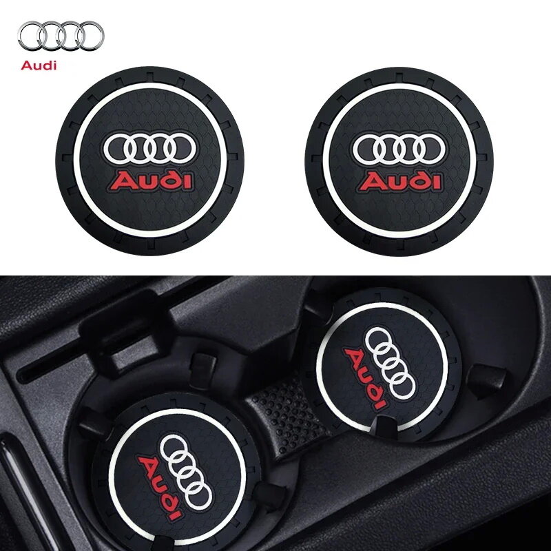 Коврик в подстаканник автомобиля AUDI, 2 шт
