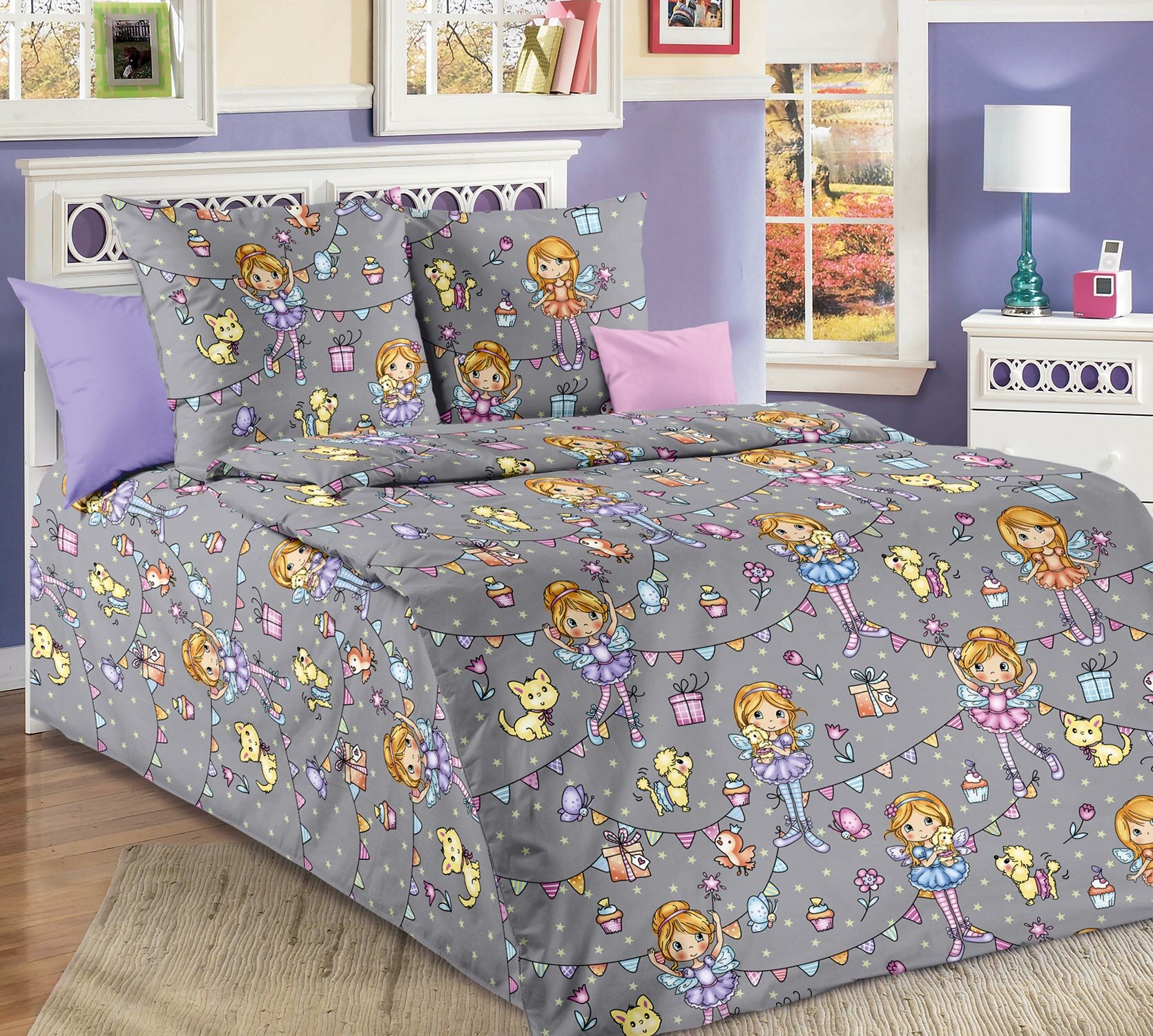 Пододеяльник 1.5-спальный Перкаль Чародейки арт 0000ХЭ1