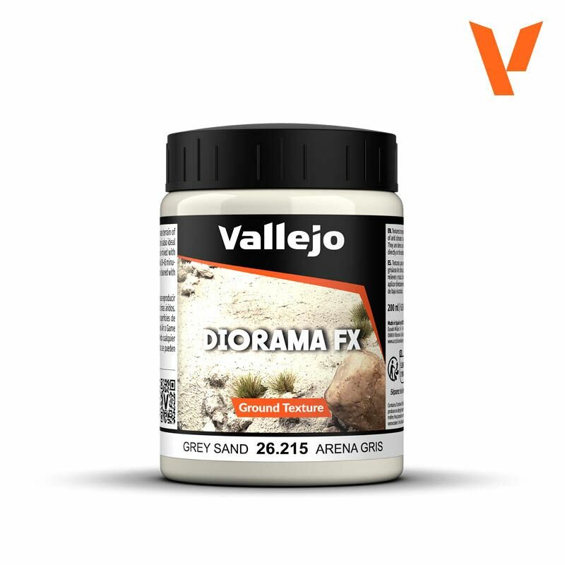 Средство для оформления подставок Vallejo серии Texture Grey Sand (200мл)