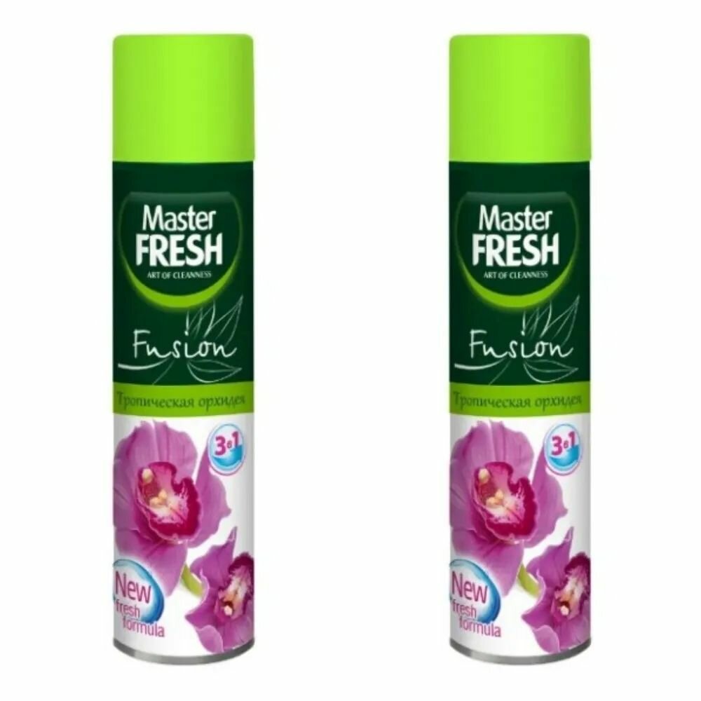 Master Fresh Освежитель воздуха Тропическая орхидея, 300 мл, 2 уп