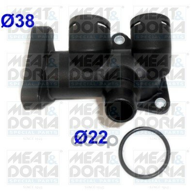 Фланец водяного охлаждения VW Passat B5 AUDI A4, A6 (1.8 T) MEAT&DORIA MEAT & DORIA арт. 93113