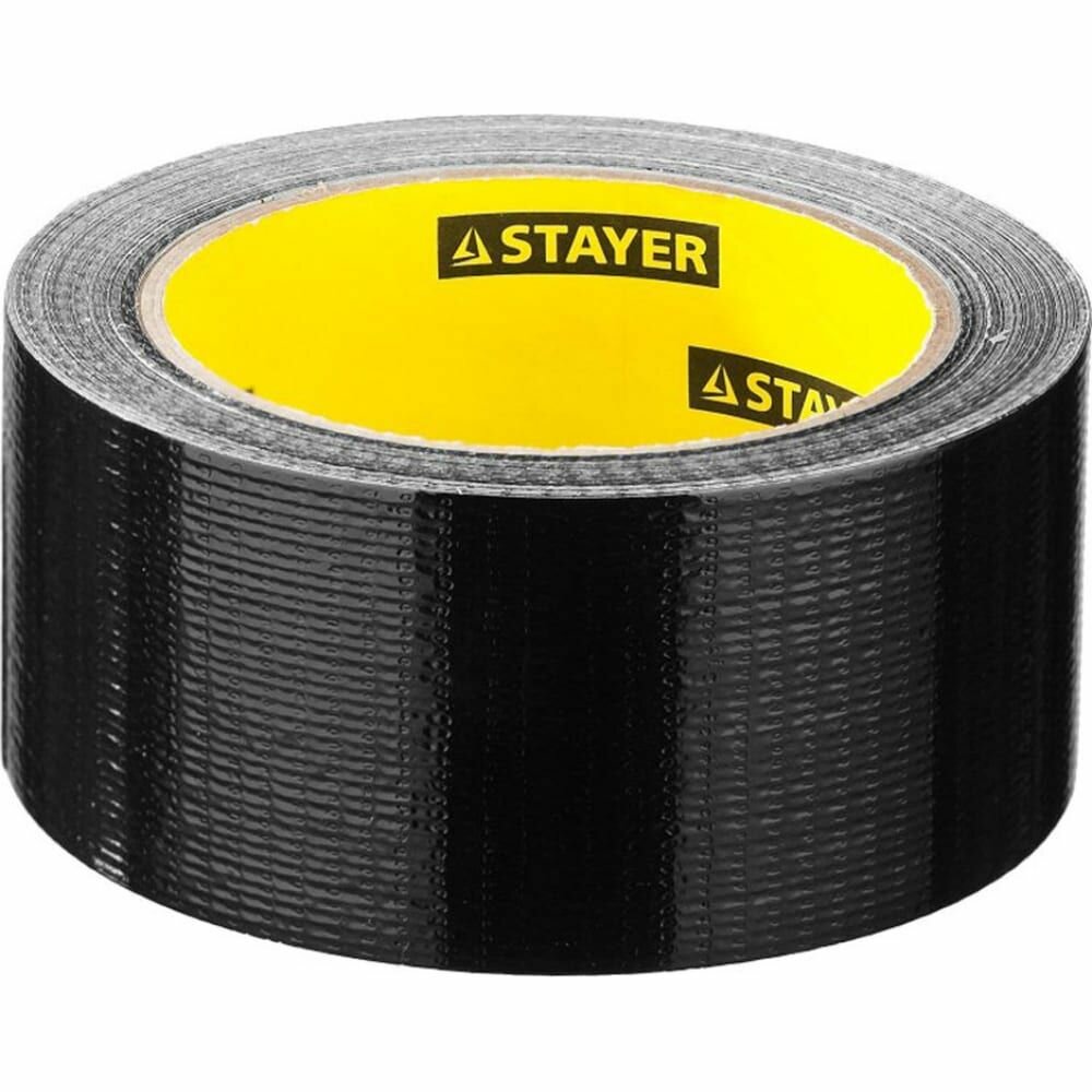 STAYER Армированная лента, Professional 12086-50-50, 48мм х 45м, черная 12086-50-50