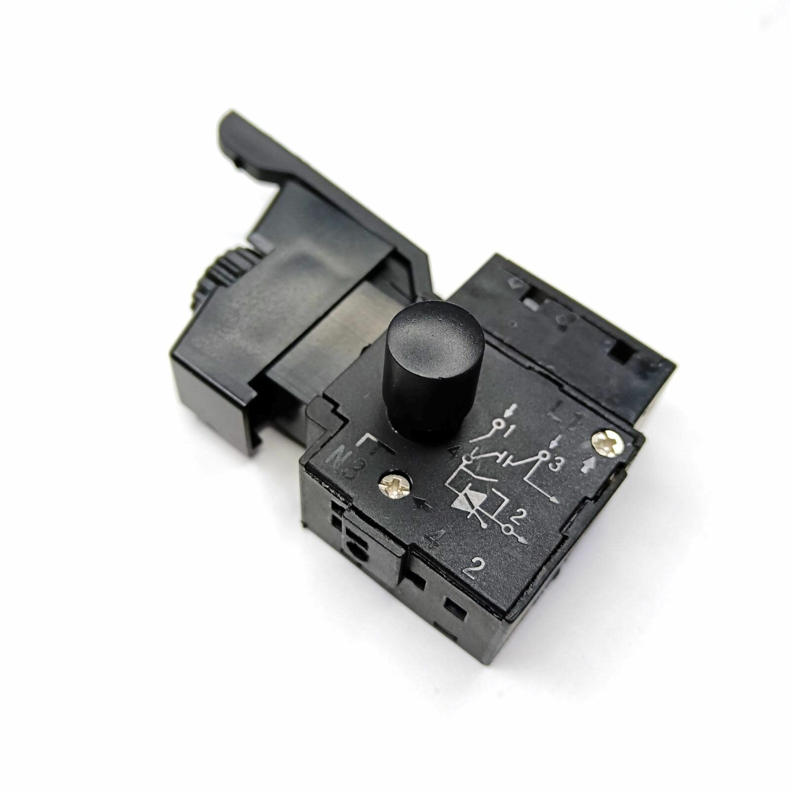 Выключатель / Кнопка для дрели FA2-6/1BEK (с регулировкой оборотов и реверсом) подходит для китайских дрелей и Ритм МЭС600