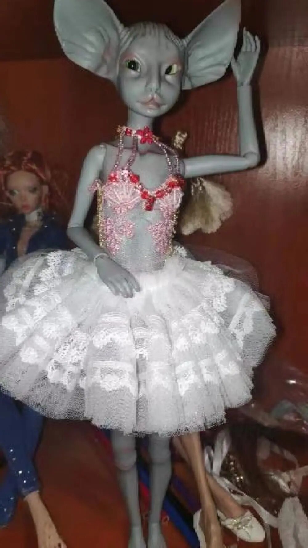 BJD 1/4 искусственная кукла Сфинкс Кошка квартербэк растения уши Djd свободные глаза