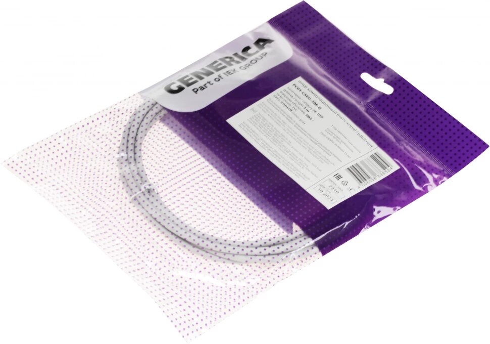 Патч-корд ITK PC01-C5EU-3M-G UTP RJ-45 вил.-вилка RJ-45 кат.5E 3м серый ПВХ (уп:1шт)