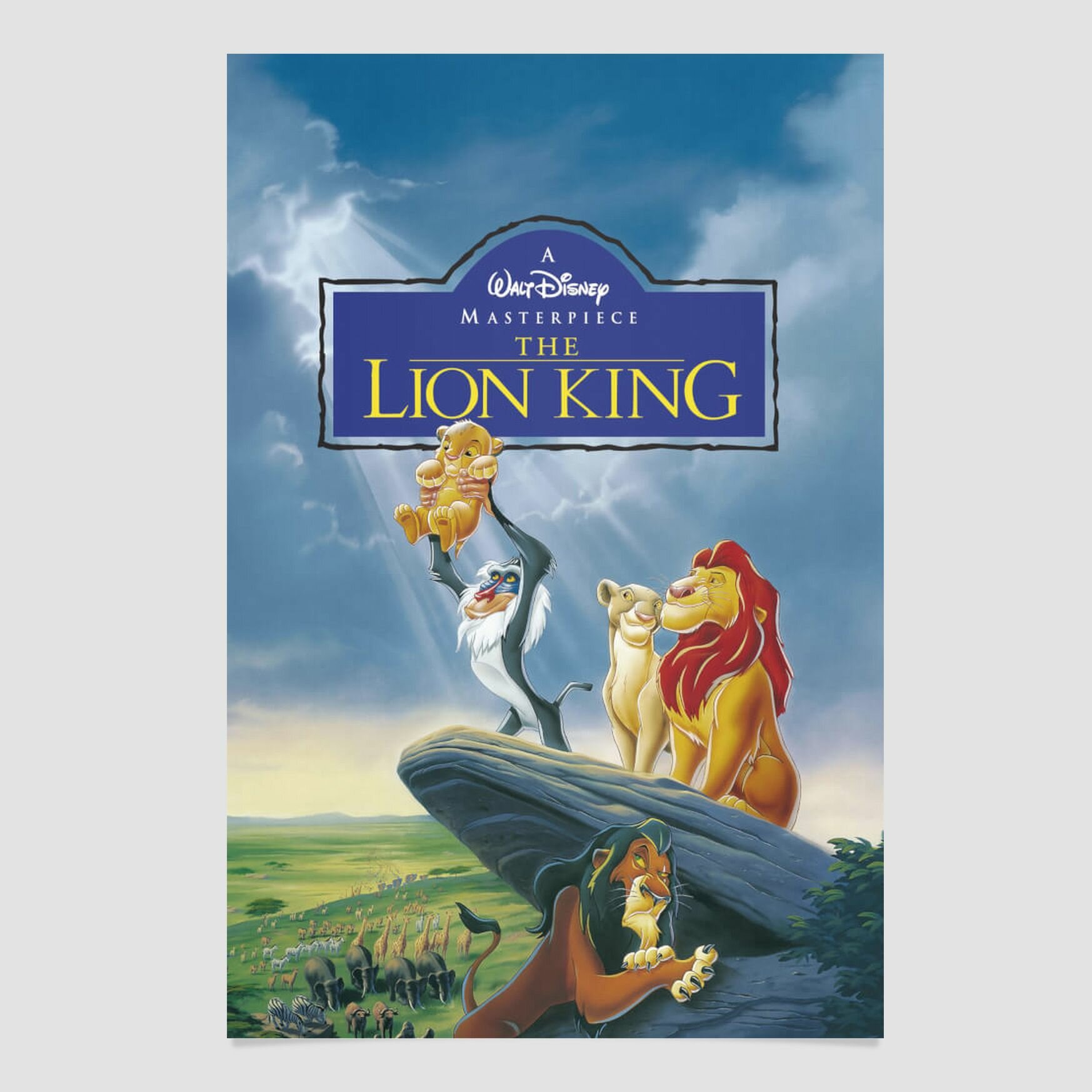 Постер (плакат) по мультфильму Дисней Король Лев 40x60 см. от Poster4me