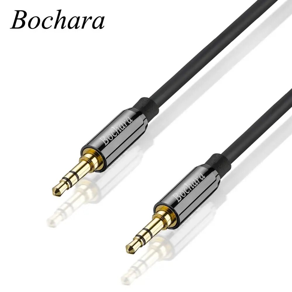 Bochara черный коаксиальный аудиокабель 3,5 мм штырь-штырь 10 м