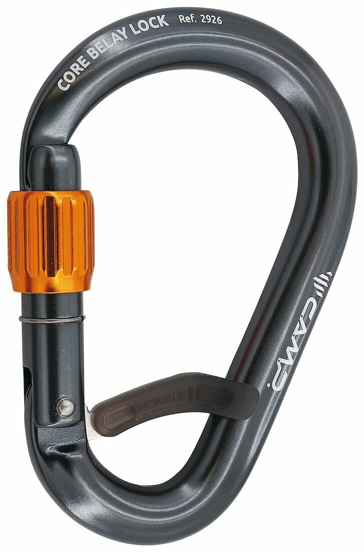 Карабин дюраль CAMP CORE BELAY LOCK, Gun metal